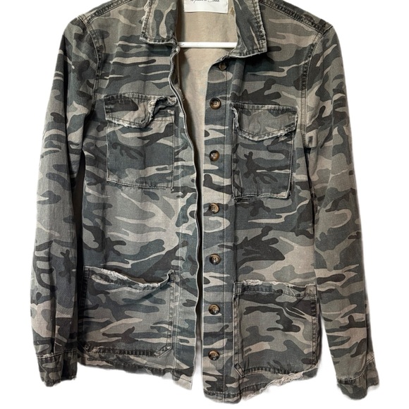 Mustard Seed | Jackets & Coats | Camouflage Buttonup Jacket | Poshmark